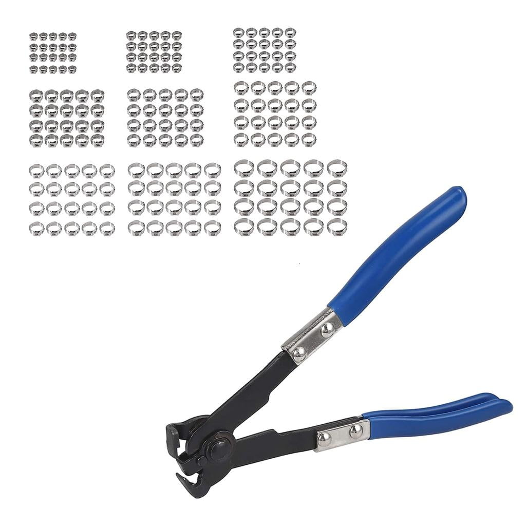 Ciwanning Stainless Hose Clamps Kit with Pliers 5.8-21mm Ranges for ...