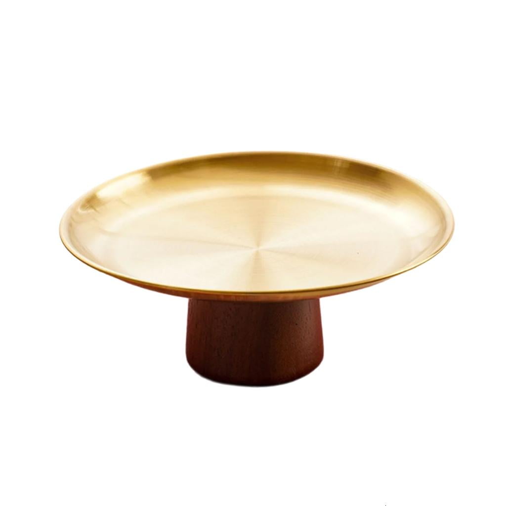 Ciwanning Stainless Steel Appetizer Platter Cake Display Plate High ...