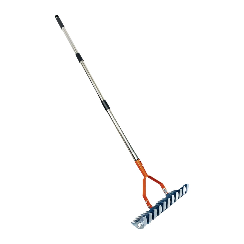 Ciwanning Stainless Steel Garden Dethatcher Rakes 1.7M Extendable ...