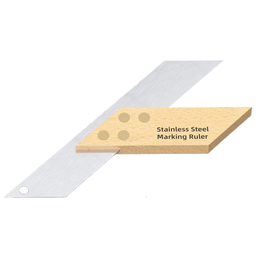 Ciwanning Stainless Steel Scale Carpenter Marking Ruler With Antislip ...