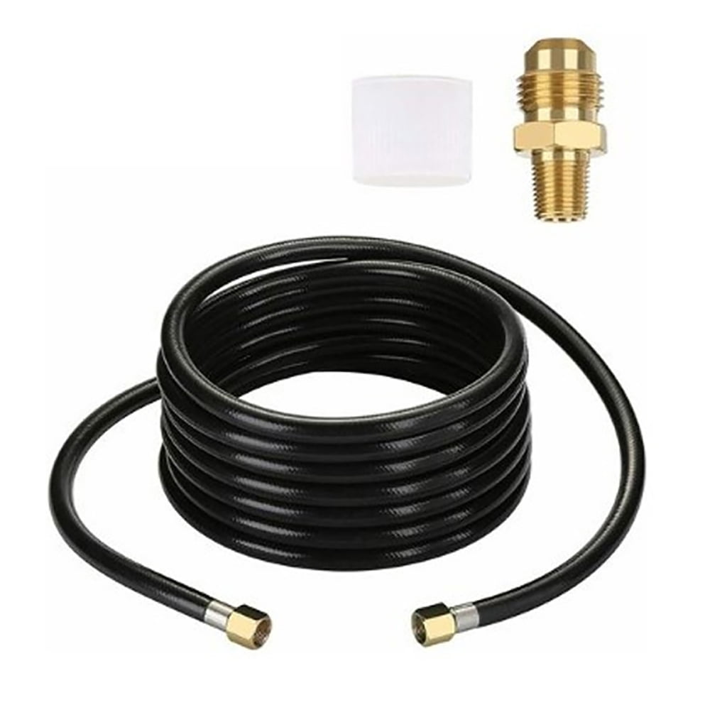 Ciwanning Sturdy 5ft Propane Hose POL to 1/4 Inch Inverted Male Flares ...