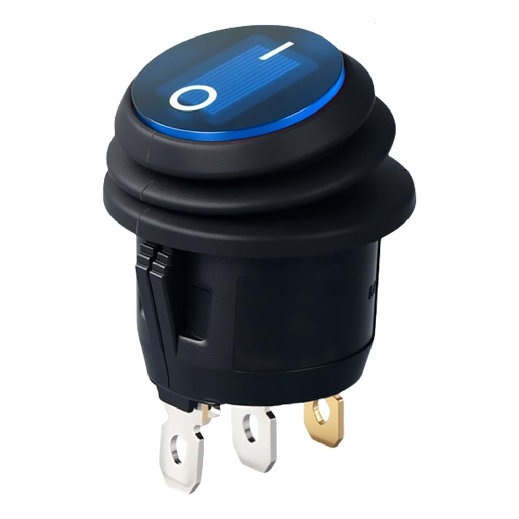 Ciwanning Sturdy IP65 Rocker Switches 220V 16A Black Snaped In Mount ...