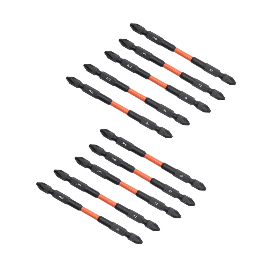 Ciwanning Sturdy S2Steel Double Head Crosses Impacts Bits with Superior ...