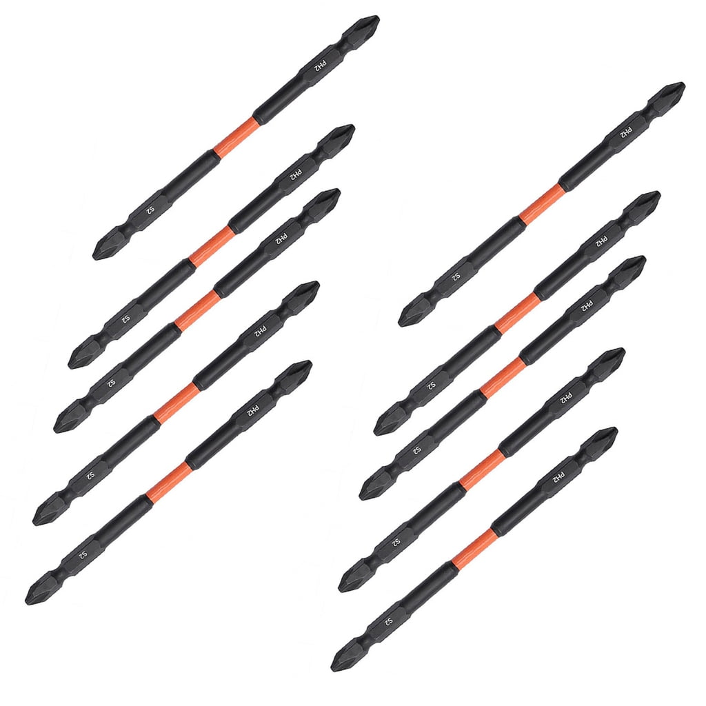 Ciwanning Sturdy S2Steel Double Head Crosses Impacts Bits with Superior ...