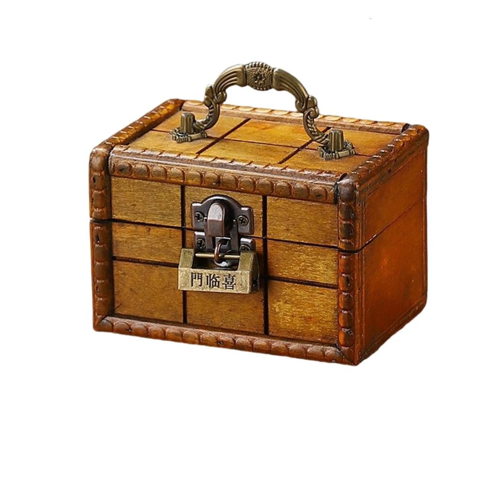 Ciwanning Sturdy Wooden Portable Storage Chests With Spacious Interior ...