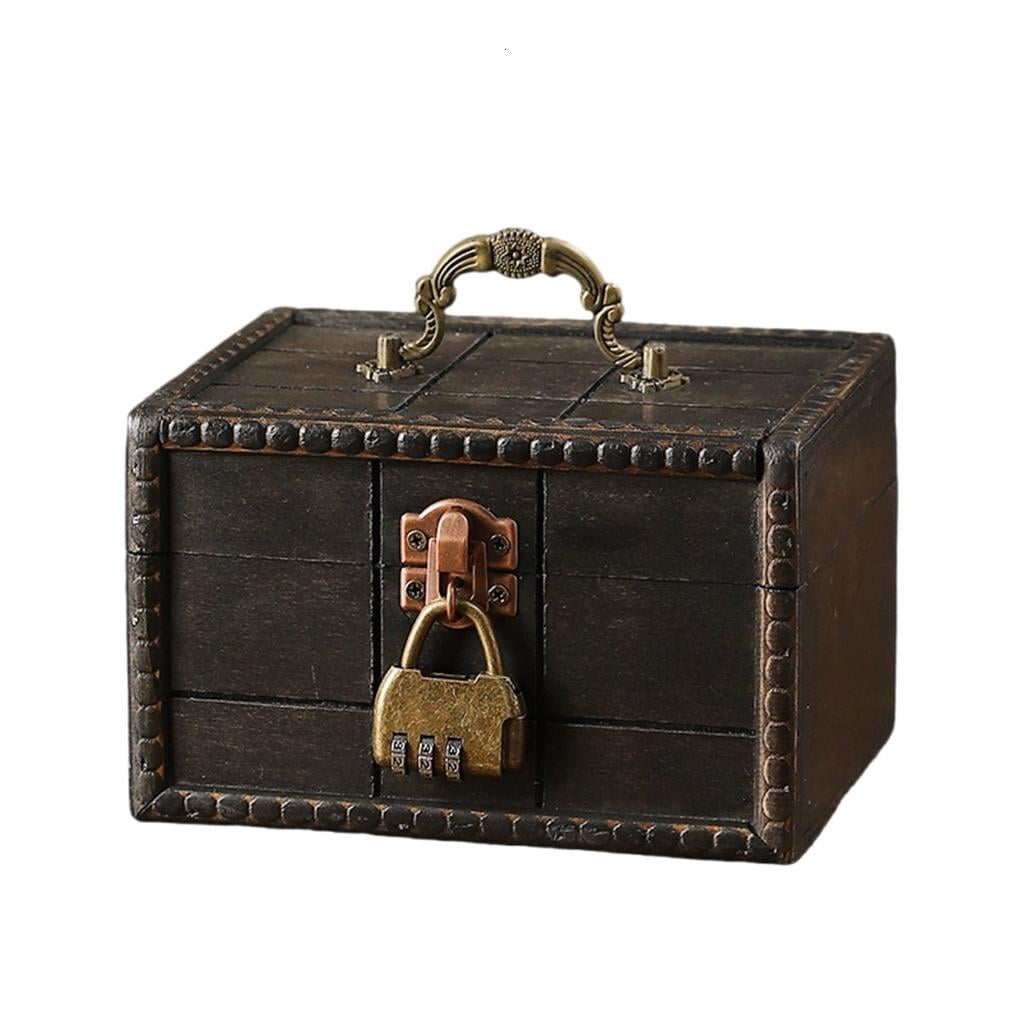 Ciwanning Sturdy Wooden Portable Storage Chests With Spacious Interior ...