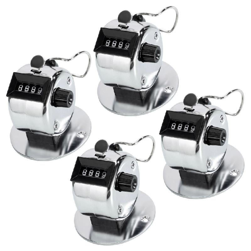 Ciwanning Tallies Counter 4-Digit Clickers Counter, Metal Hand Tallies ...