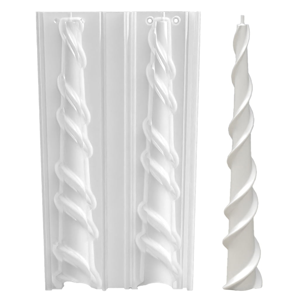 Ciwanning Twisted Rod Silicone Molds 3D Cylinder Candle Molds Scented ...