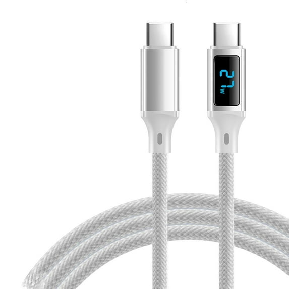 Ciwanning Type C to Type C Fast Charging Cable 60W Digital Meter for ...