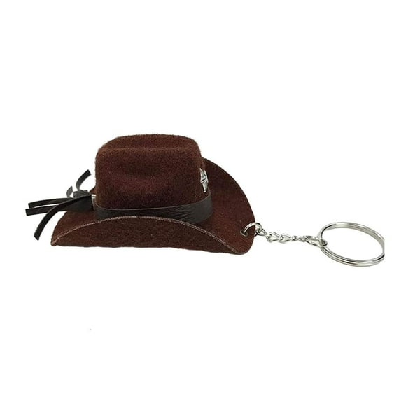 Ciwanning Unique Keychain with Colourful Cowboy Hat Leather Europen ...