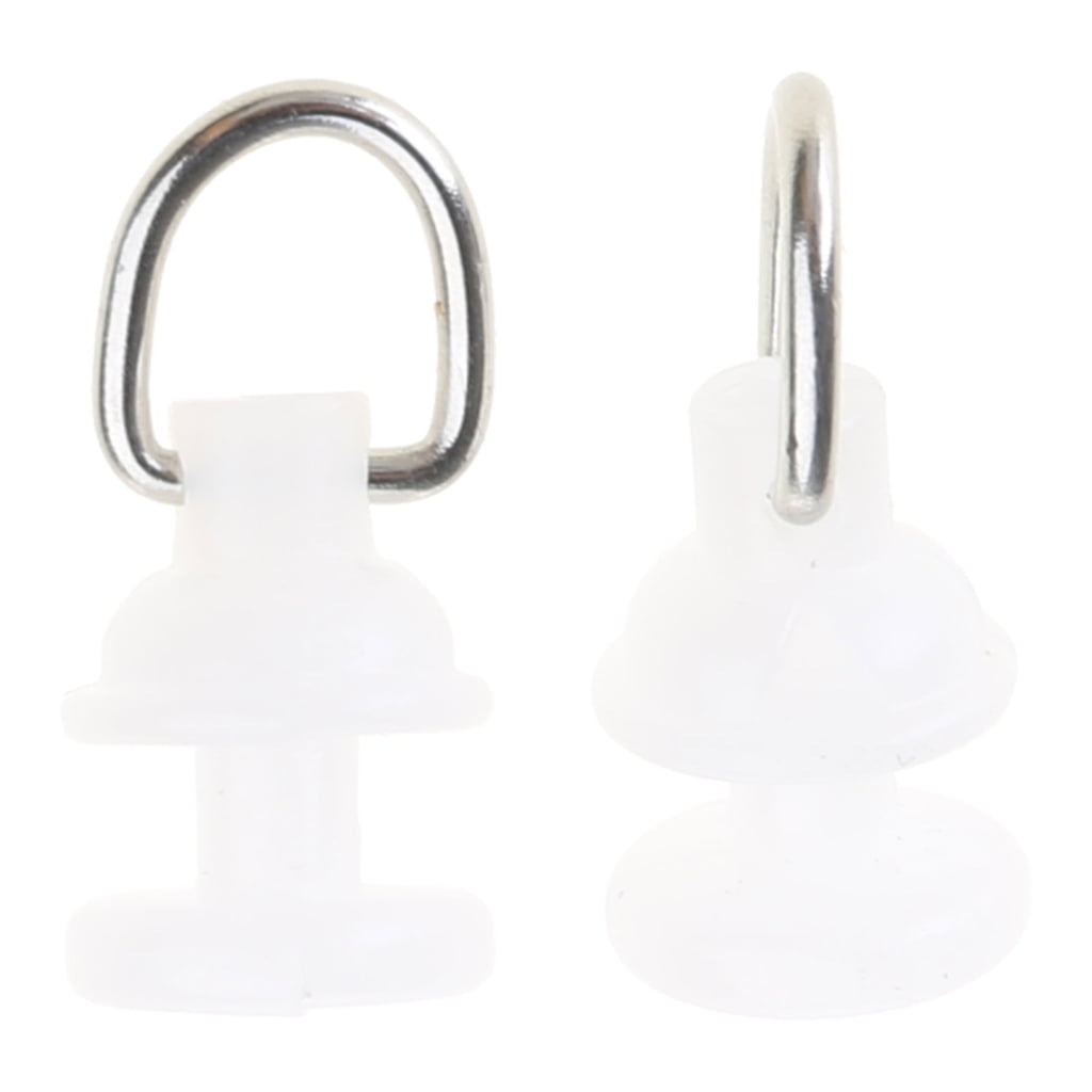 Ciwanning White Curtain Hook Gliders 100 Count Quiet Sliding Rollers for Rod Inner Track Runner ...
