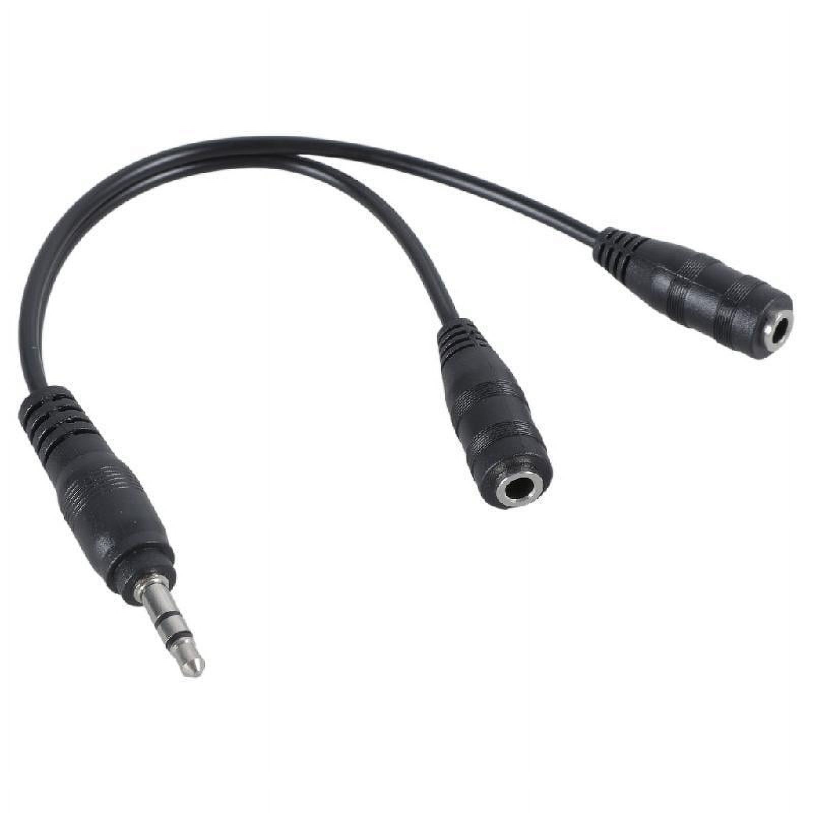 Ciwanning Y Splitter 3.5mm Stereo 1 Male To 2 Female Cable For ...