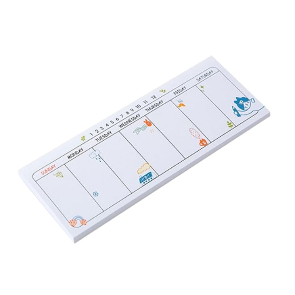Ciwanning and Thick Long Weekly Schedule Notebook Weekly Planner Pads ...