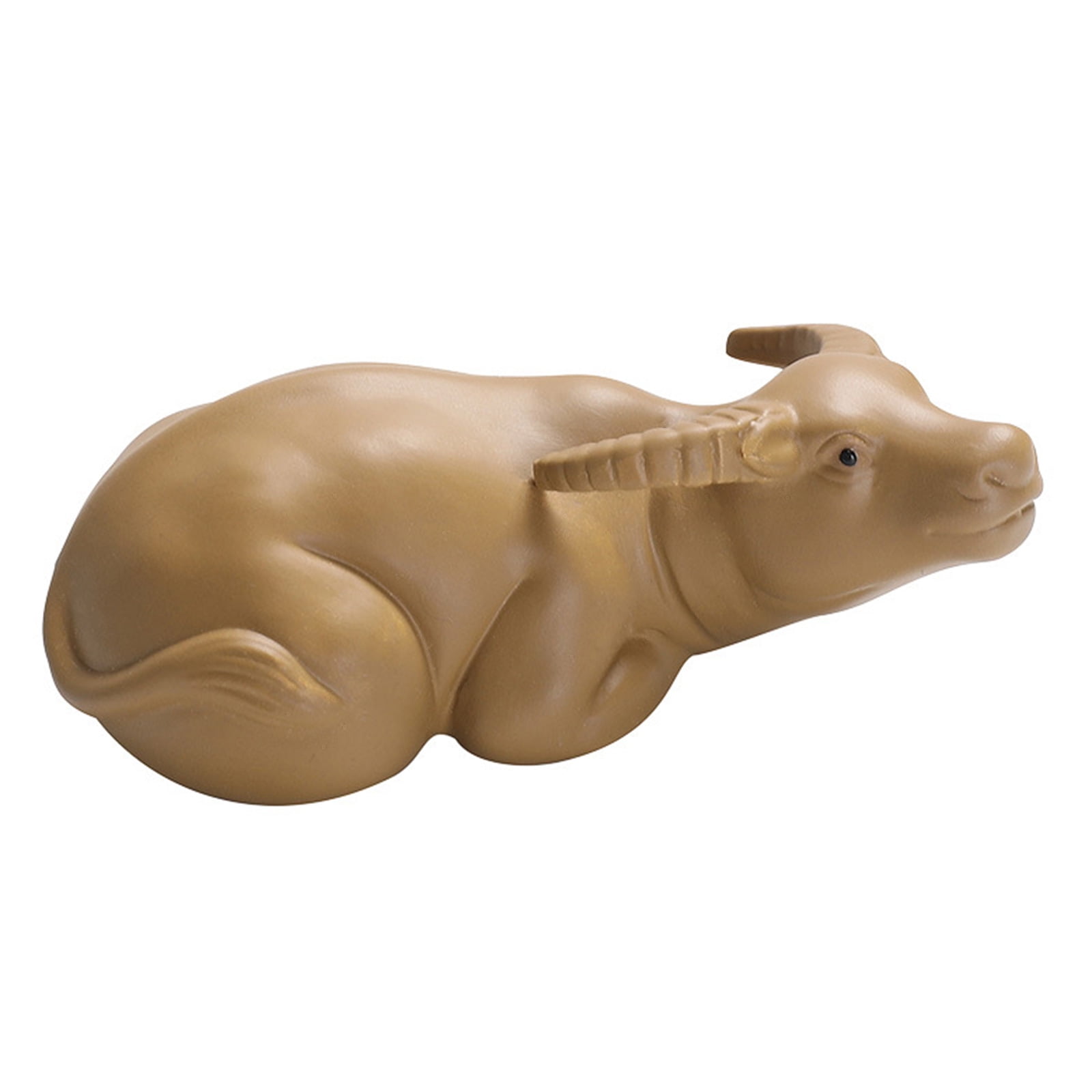 Ciwanning for Creative Purplee Clay Cattle Figurine Teaa Pet Handmade ...