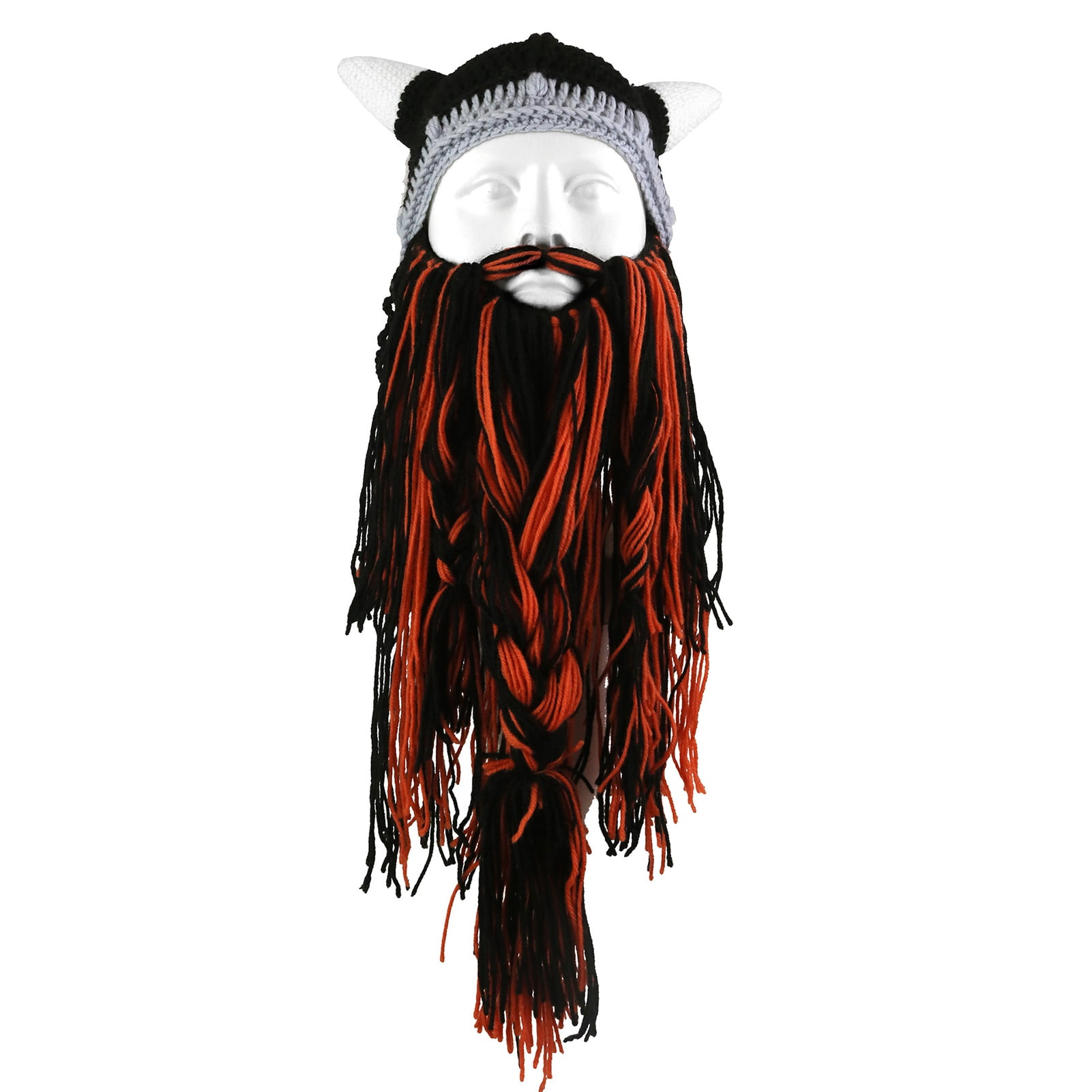 Cixusio Halloween Costumes Holiday Cosplay Hat Fake Mustache Knitted ...