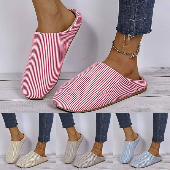 Ciyijia Slippers For Women Plush Memory Foam House Slippers Closed Toe ...