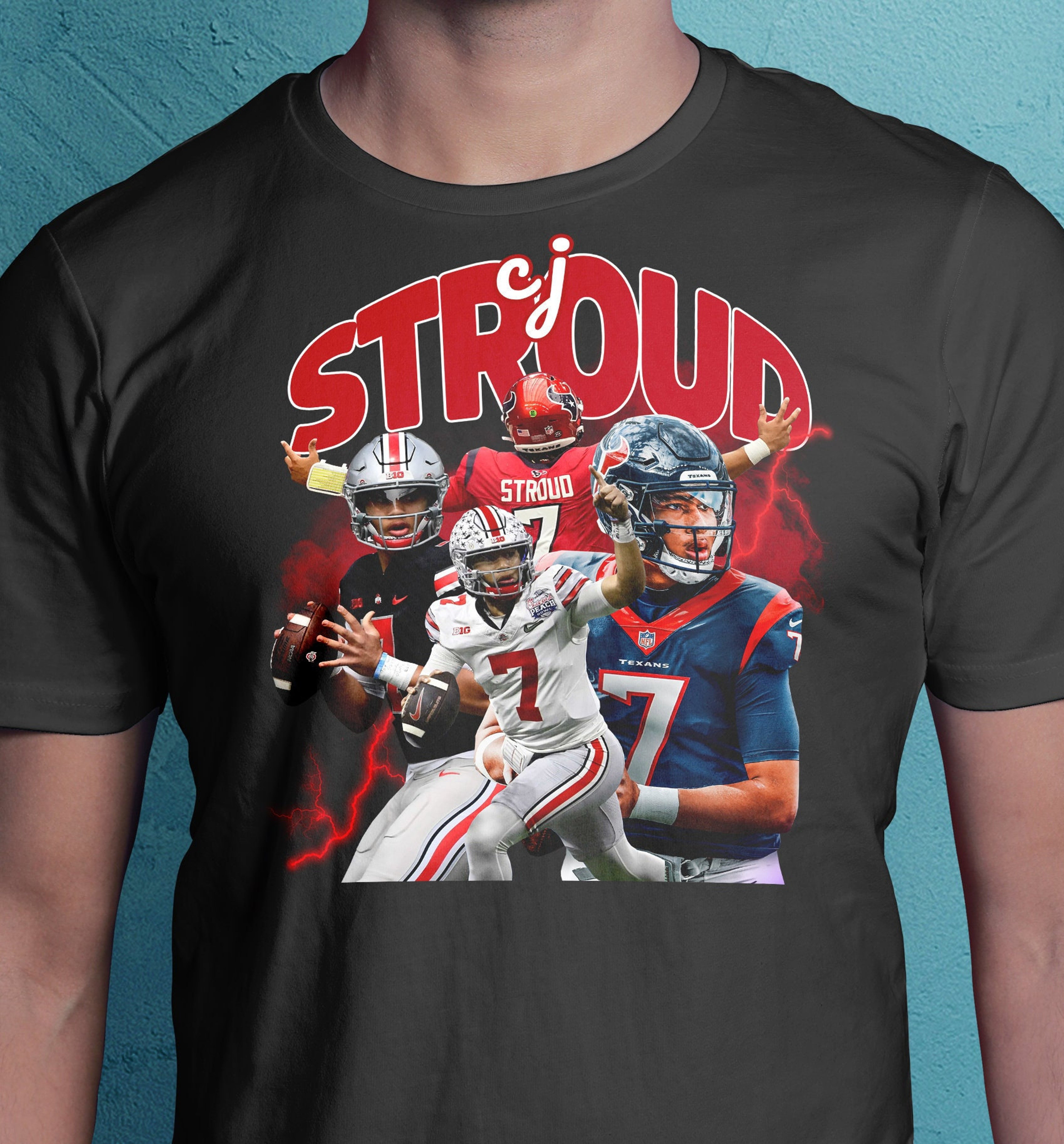 Cj Stroud T-Shirt Design PNG - Digital Instant Download - Cj Stroud Fan ...