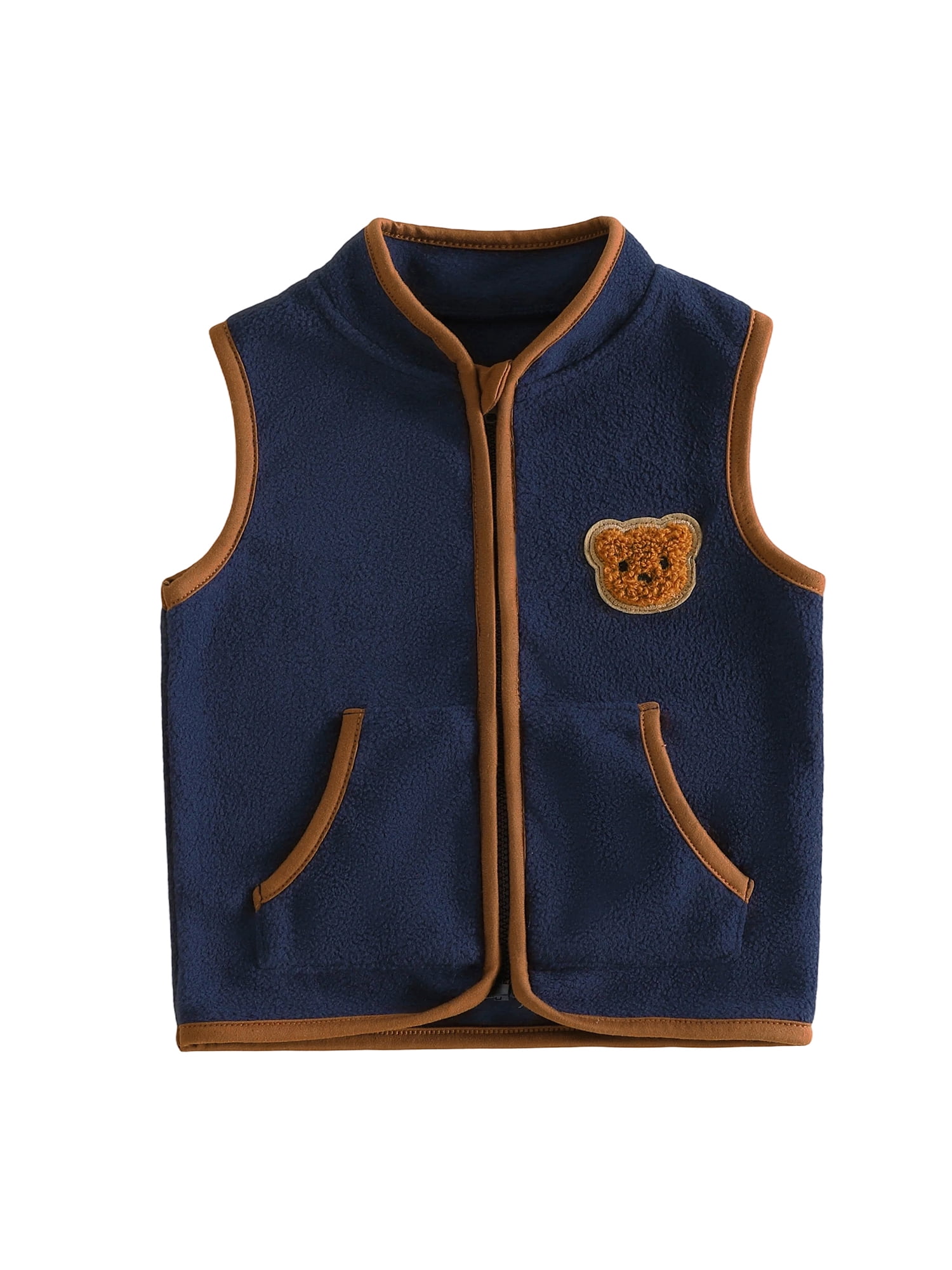 Cjfdfy Toddler Baby Boy Fleece Vest Jacket Baby Boys Fall Winter Warm ...