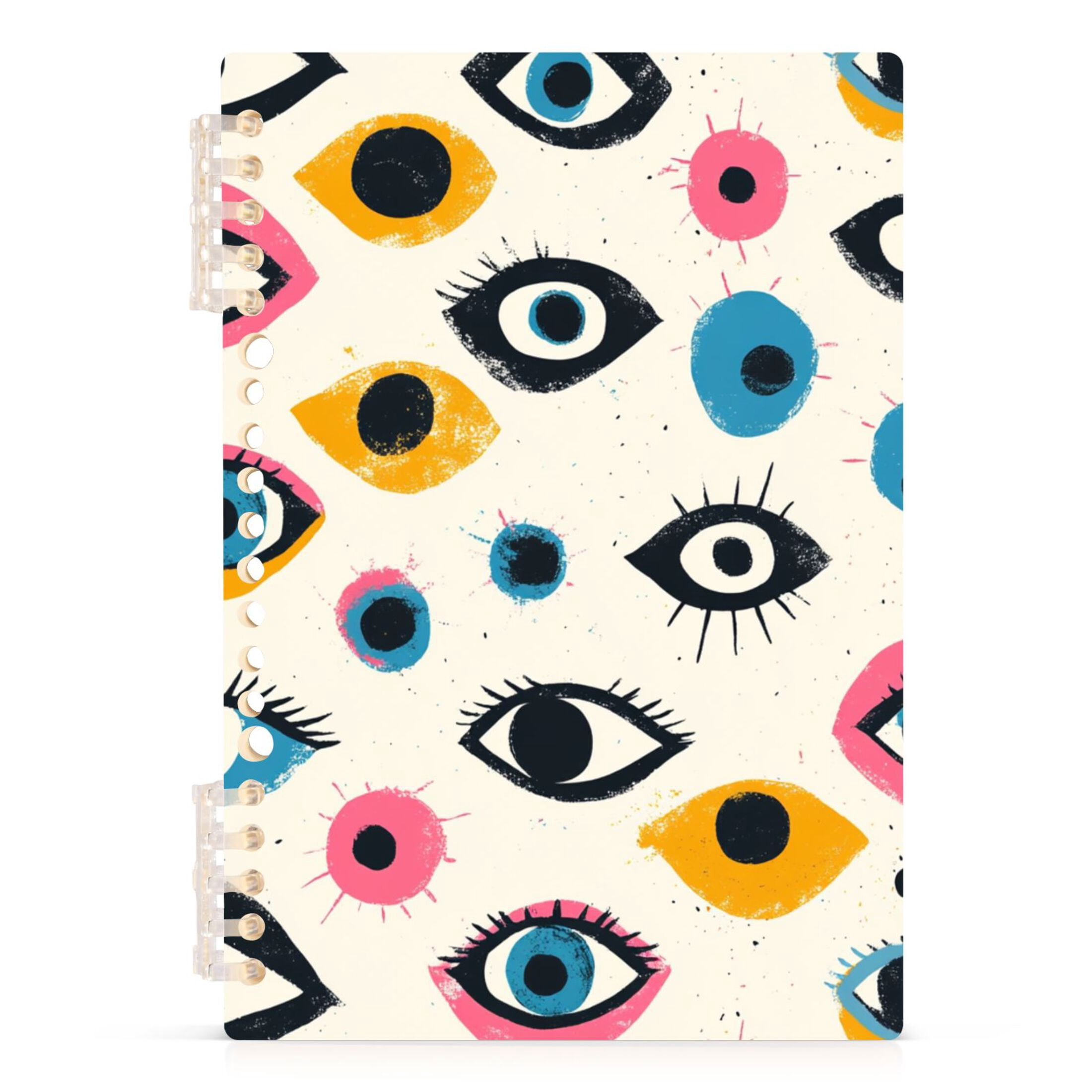 Ckdifva Abstract Eyes A5 Ring Binder Notebook Journey Note Diary ...