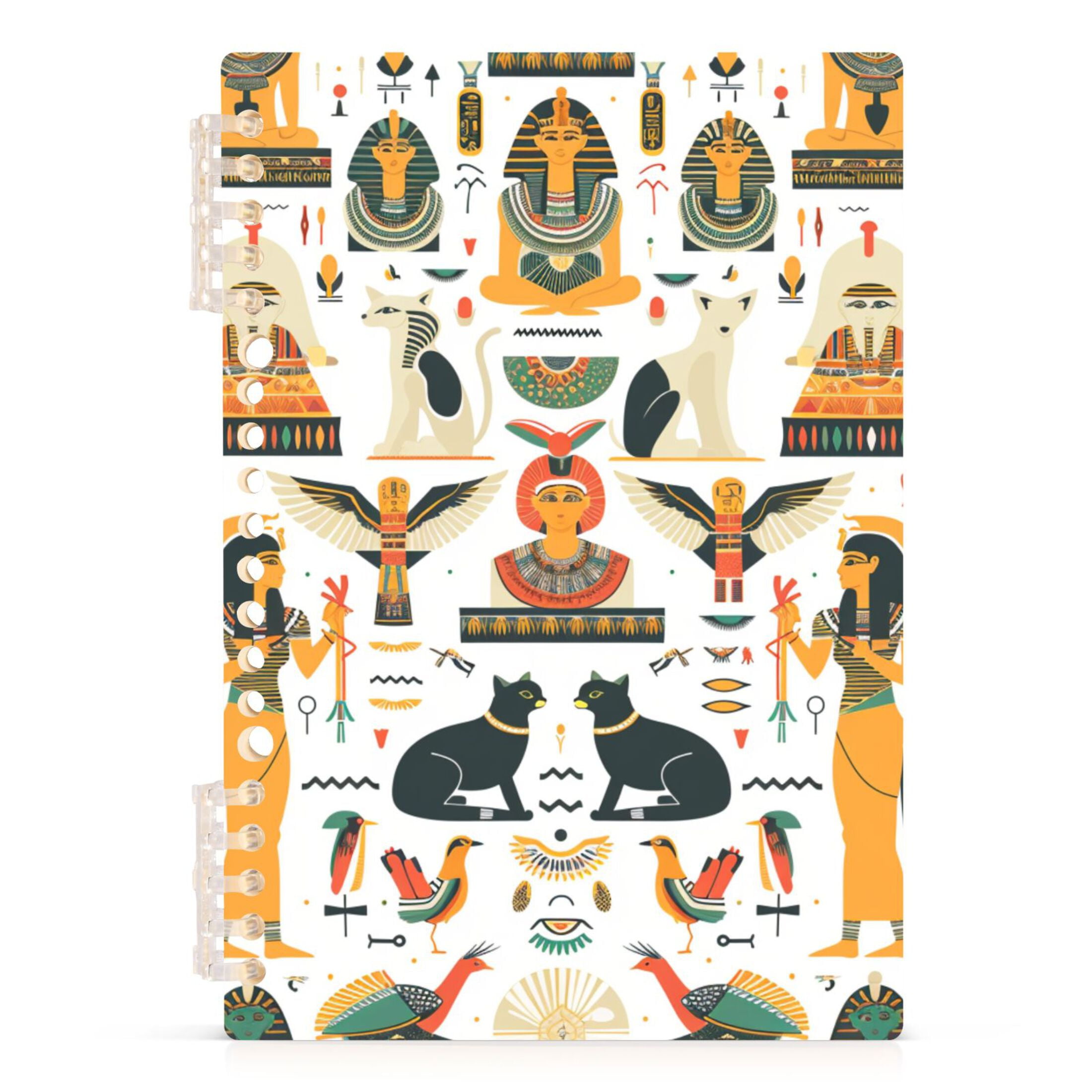Ckdifva Ancient Egyptian A5 Ring Binder Notebook Journey Note Diary ...