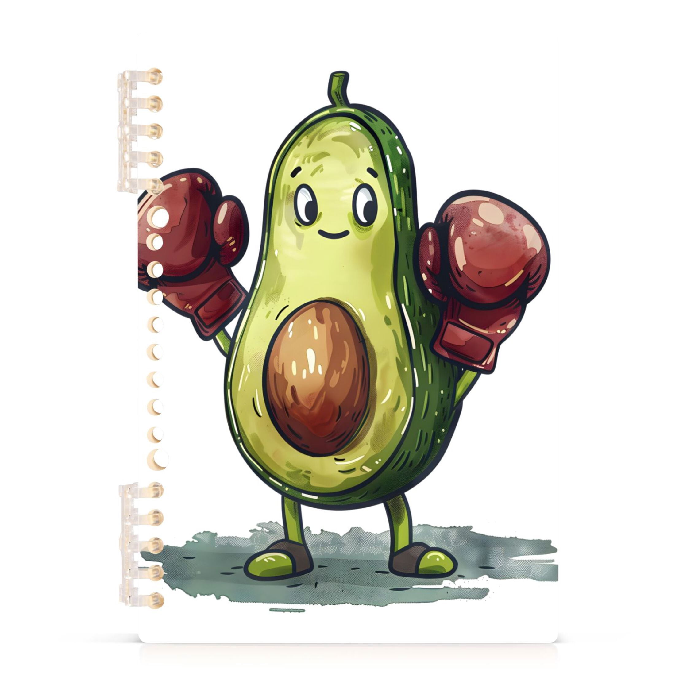 Ckdifva Avocado Mascot A5 Ring Binder Notebook Journey Note Diary ...