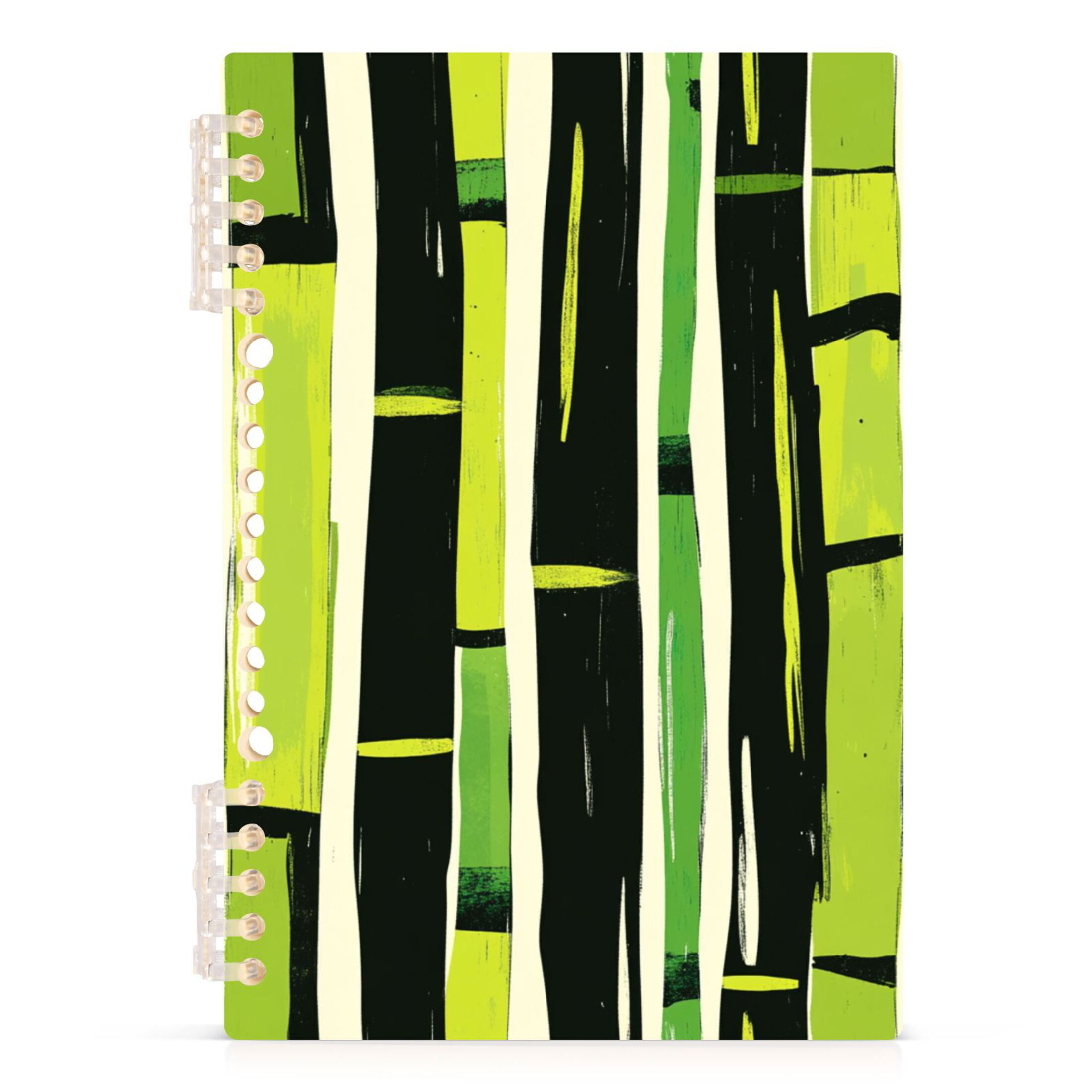 Ckdifva Bamboos Stripe A5 Ring Binder Notebook Journey Note Diary ...