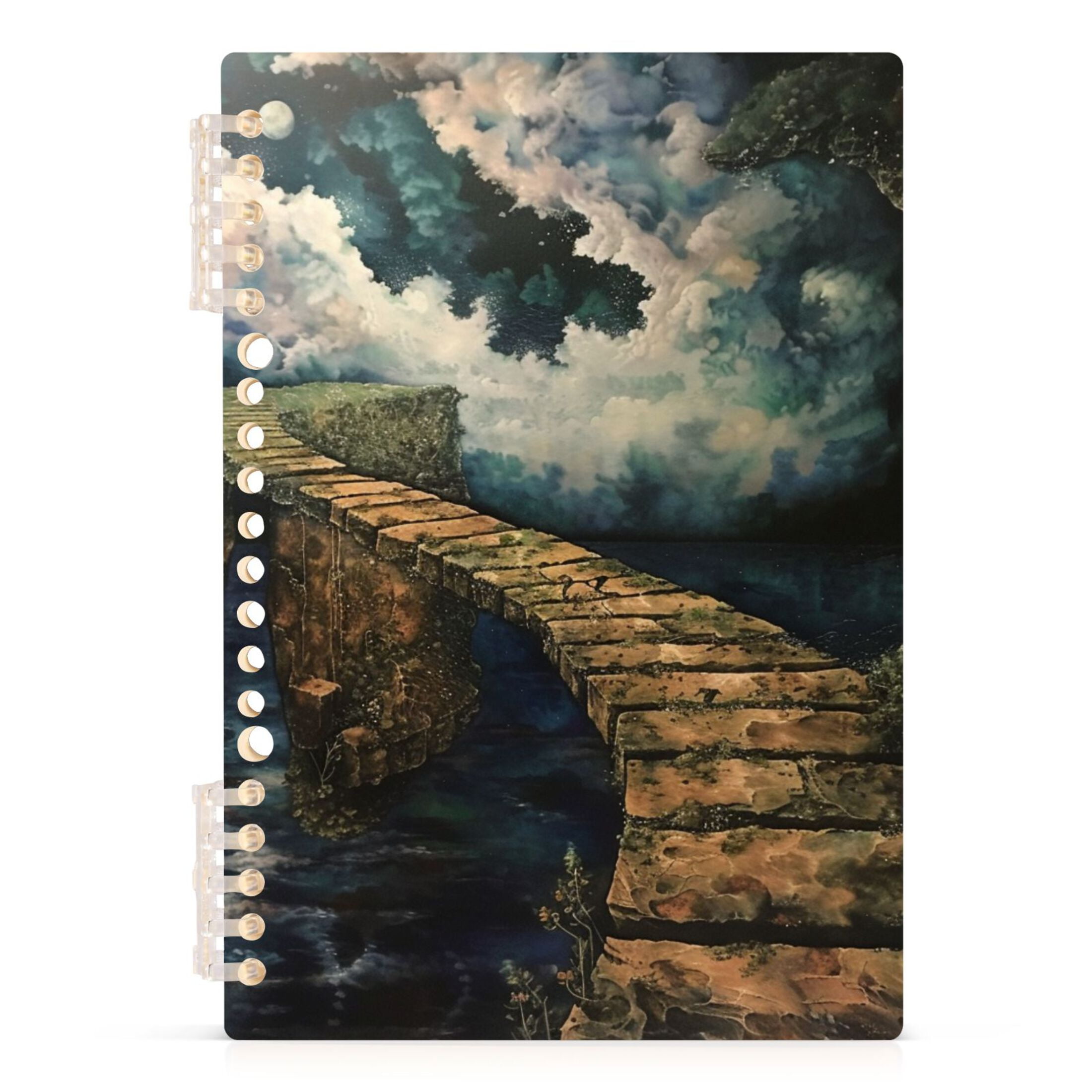 Ckdifva Bridge A5 Ring Binder Notebook Journey Note Diary College Ruled ...