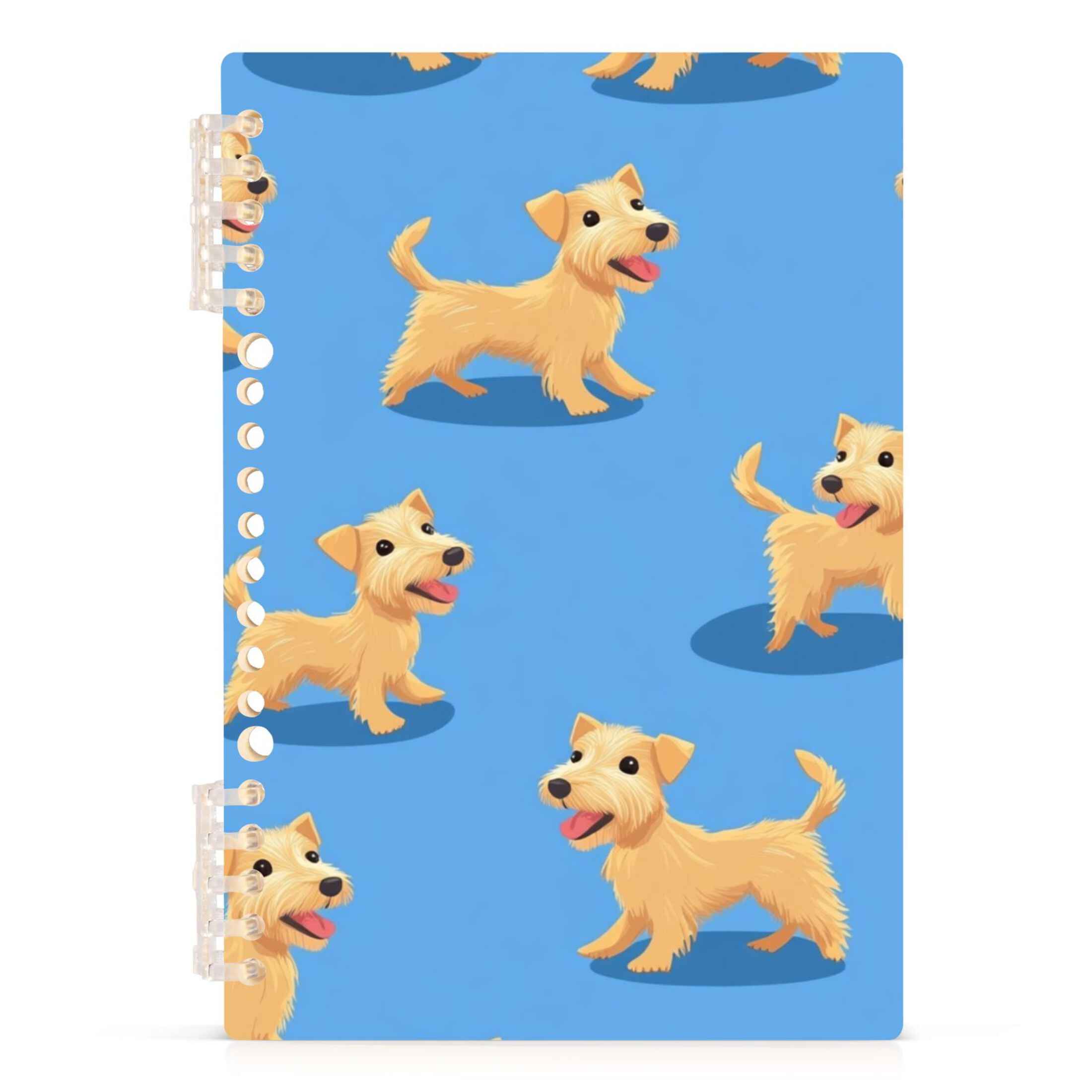 Ckdifva Cute Dogs Run A5 Ring Binder Notebook Journey Note Diary ...