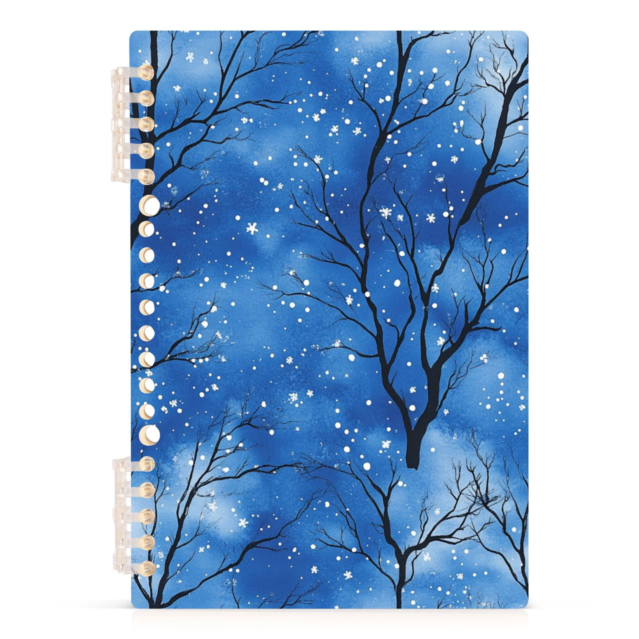 Ckdifva Dead Trees Snow A5 Ring Binder Notebook Journey Note Diary ...