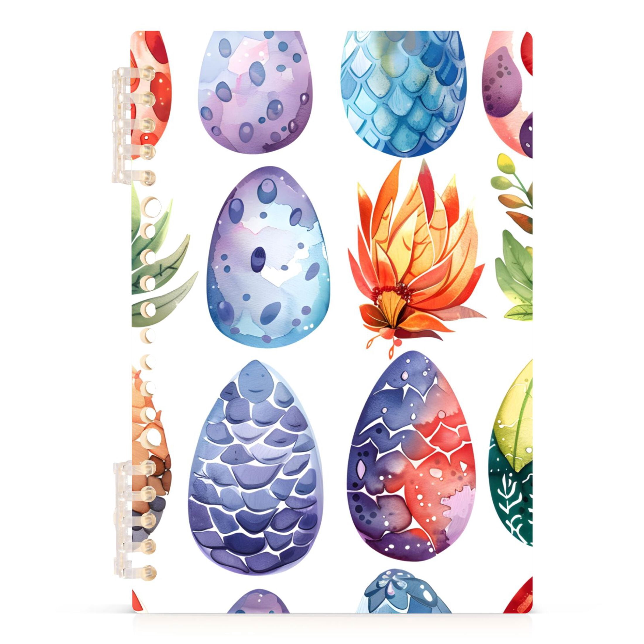 Ckdifva Dragon Eggs A5 Ring Binder Notebook Journey Note Diary College ...