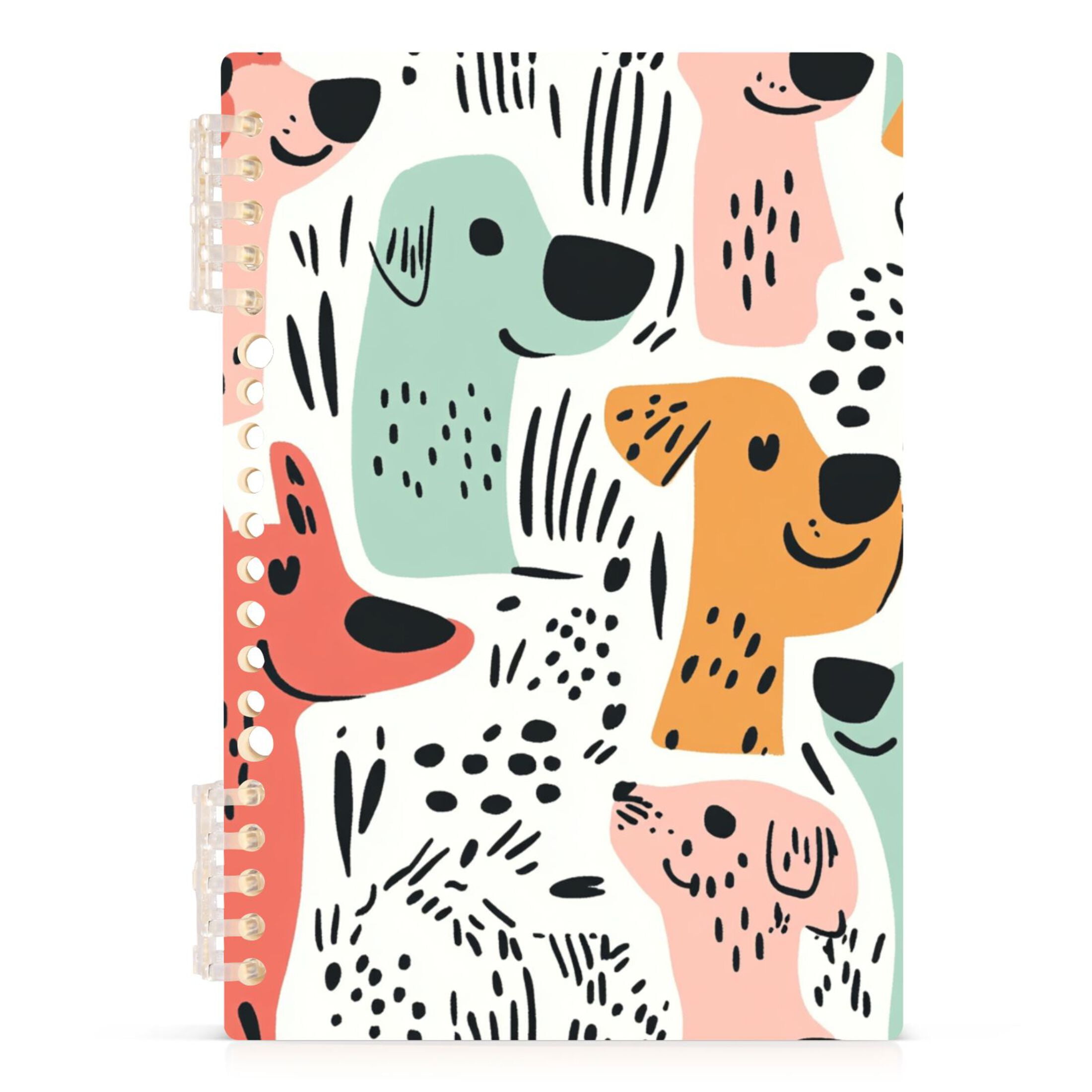 Ckdifva Line Dogs A5 Ring Binder Notebook Journey Note Diary College ...