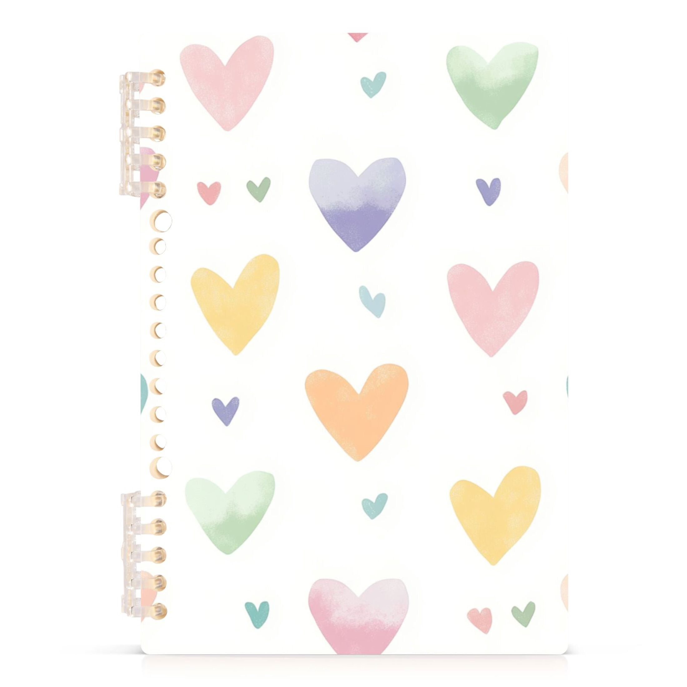 Ckdifva Many Hearts A5 Ring Binder Notebook Journey Note Diary College ...