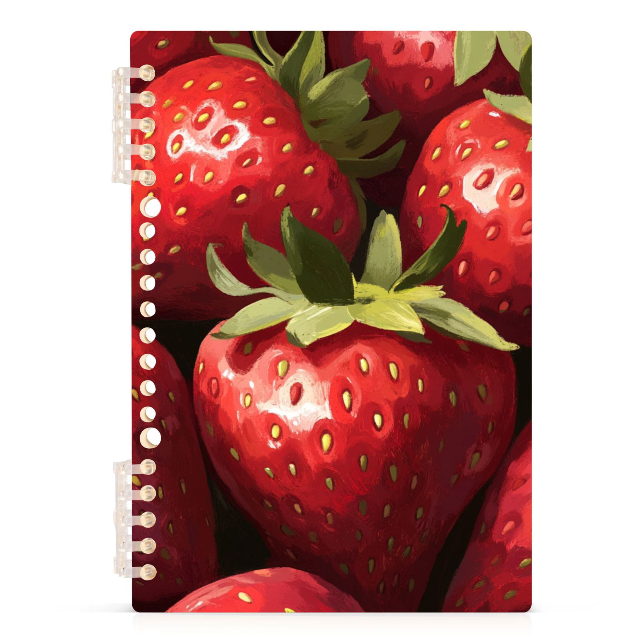 Ckdifva Many Strawberries A5 Ring Binder Notebook Journey Note Diary ...