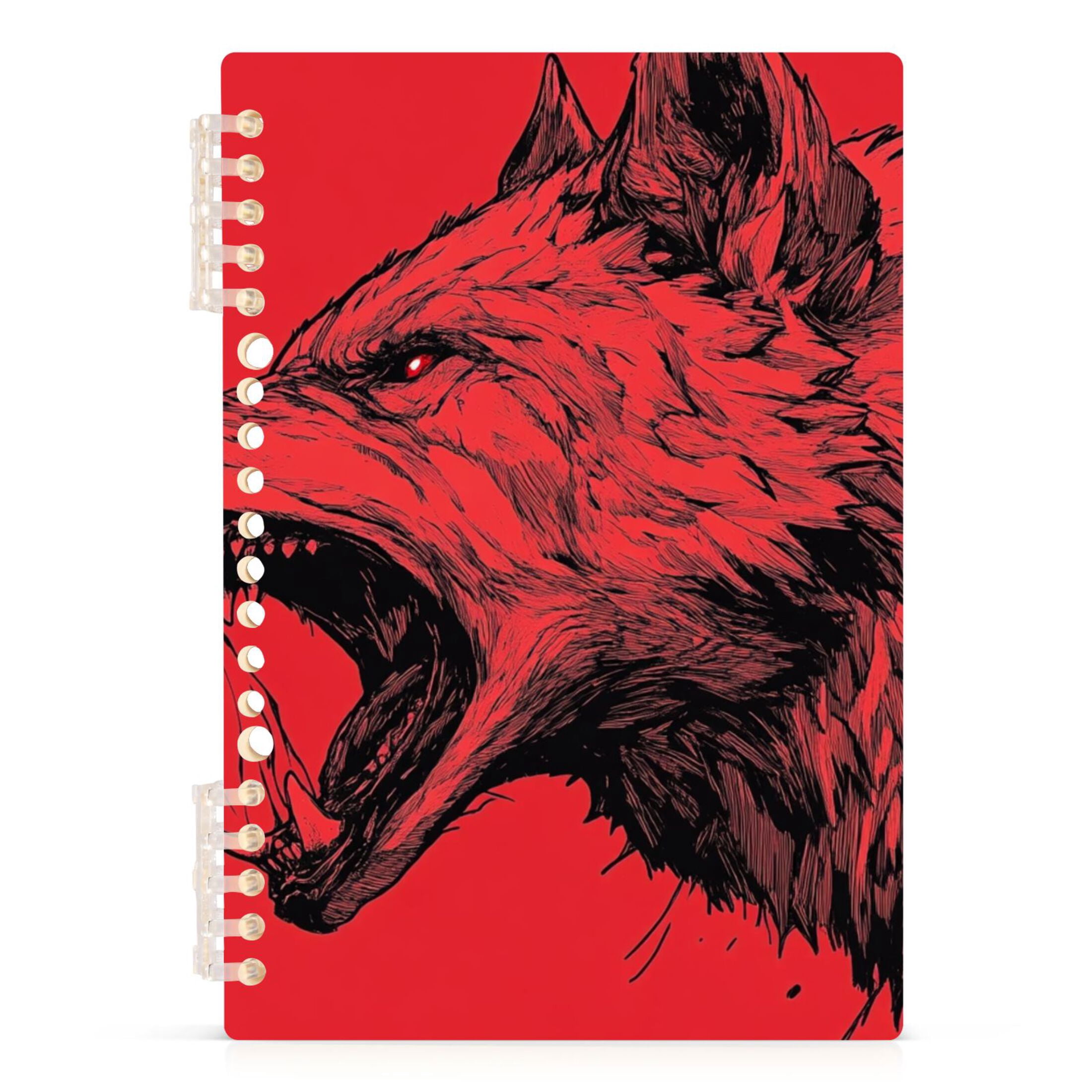 Ckdifva Monster Wolf A5 Ring Binder Notebook Journey Note Diary College ...