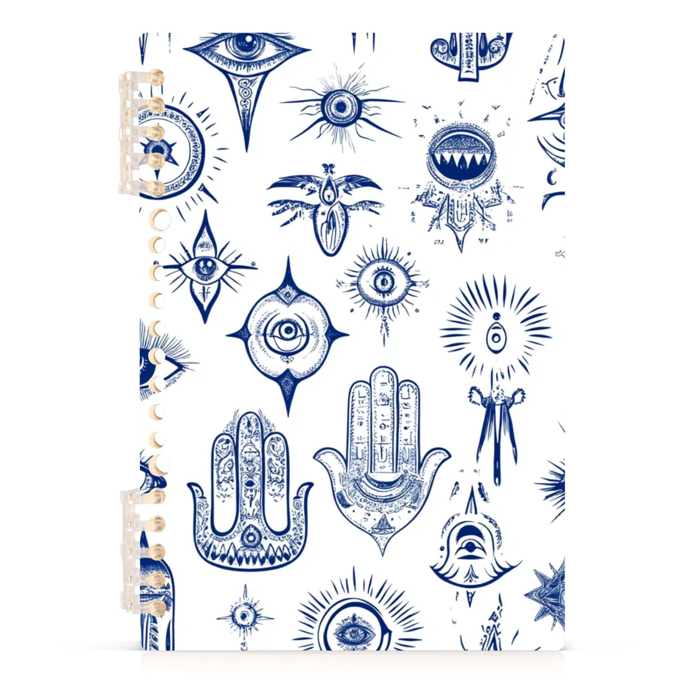Ckdifva Mystical Eyes A5 Ring Binder Notebook Journey Note Diary ...