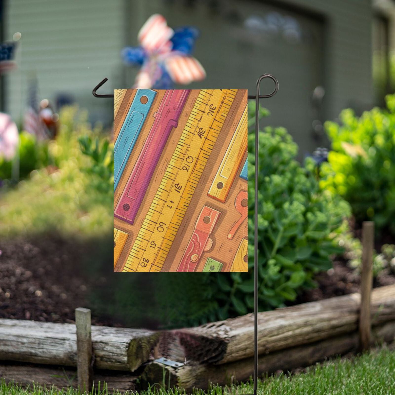 Ckdifva Rulers Cartoon Garden Flag 28 x 40 Inch Vertical Double Sided ...