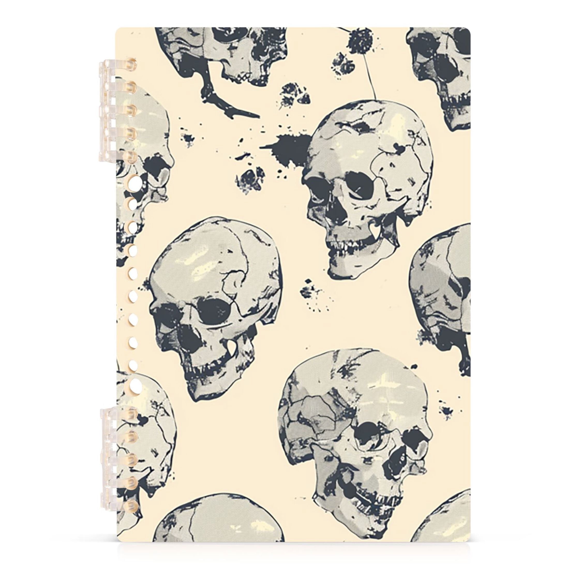 Ckdifva Skulls Skeleton A5 Ring Binder Notebook Journey Note Diary ...