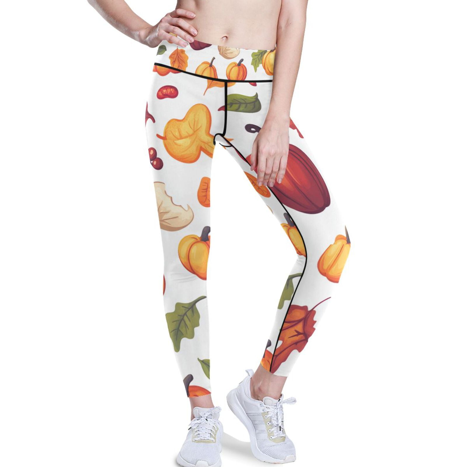 Ckdifva Thanks Giving and Vegetable Yoga Pants with Pockets for Women ...
