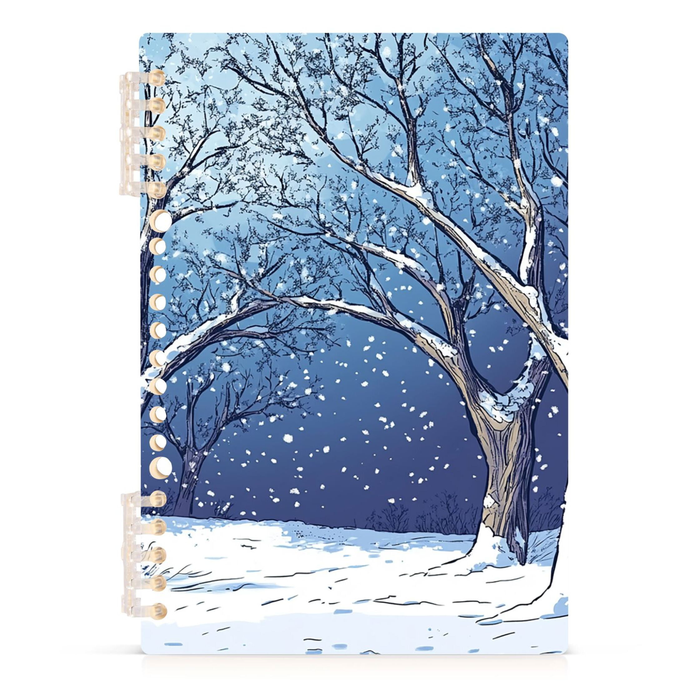 Ckdifva Trees Winter A5 Ring Binder Notebook Journey Note Diary College ...