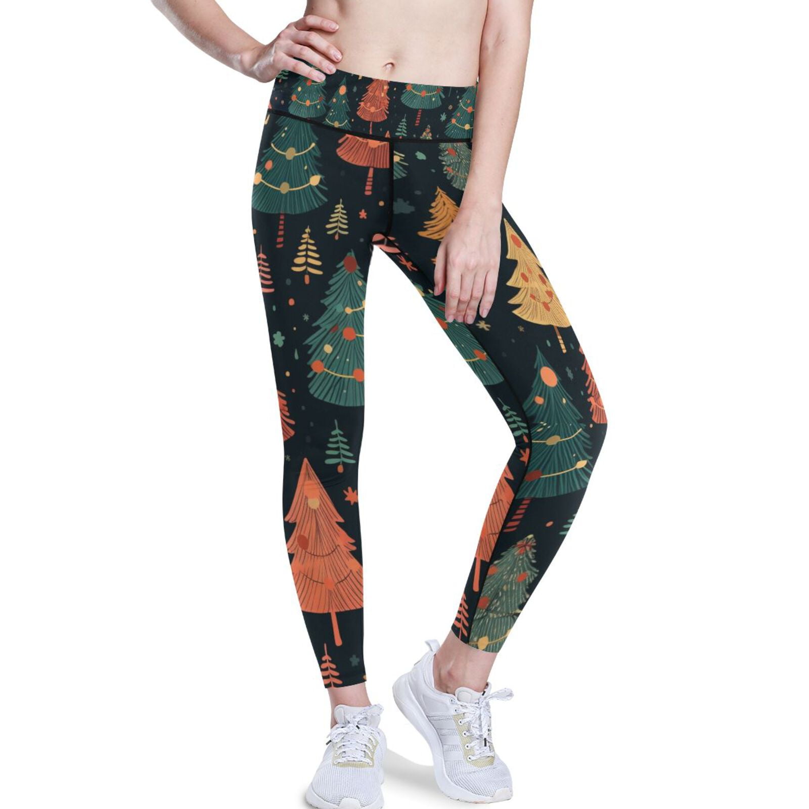 Ckdifva Trees and Bulbs Yoga Pants with Pockets for Women Workout ...