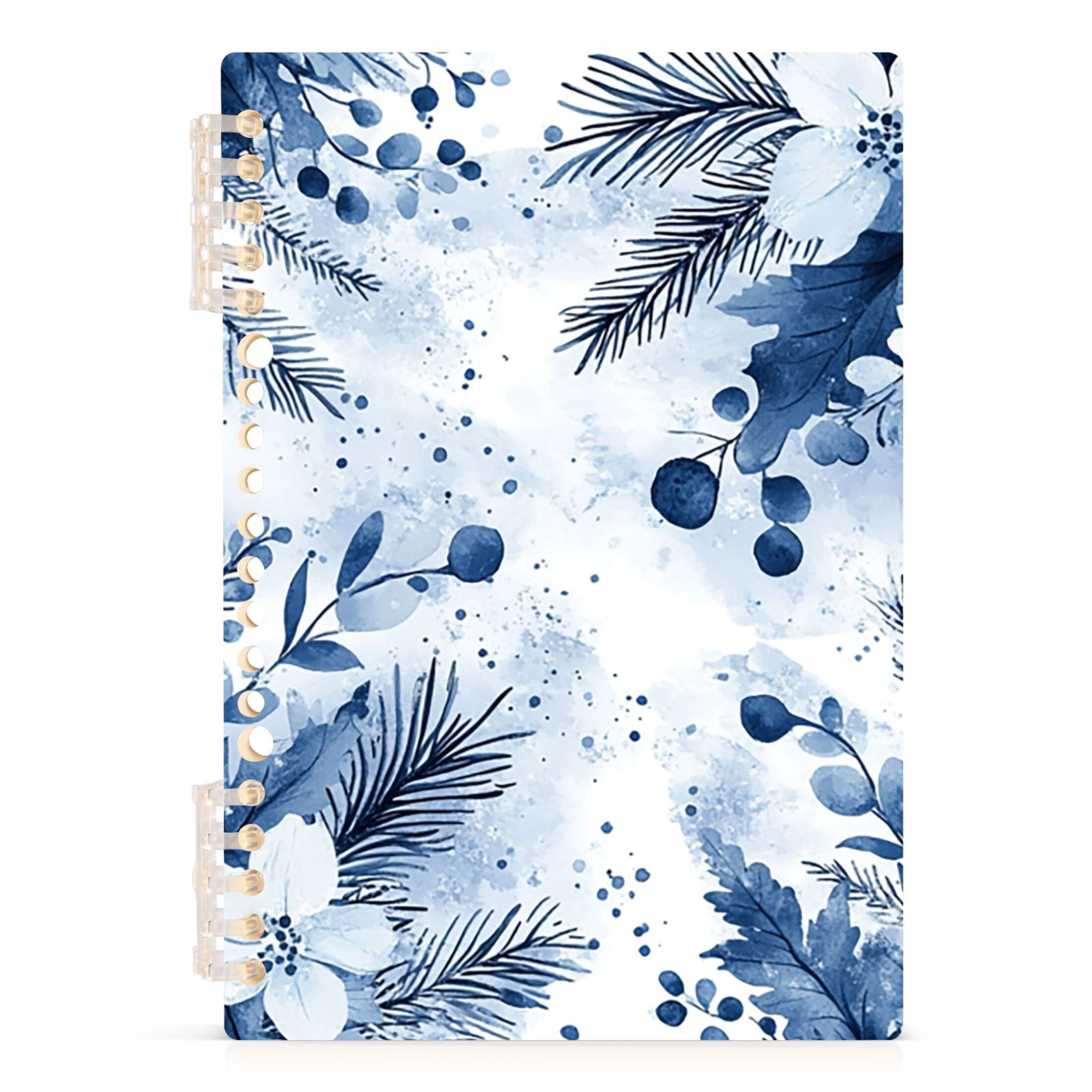 Ckdifva Winter Flowers Floral A5 Ring Binder Notebook Journey Note ...