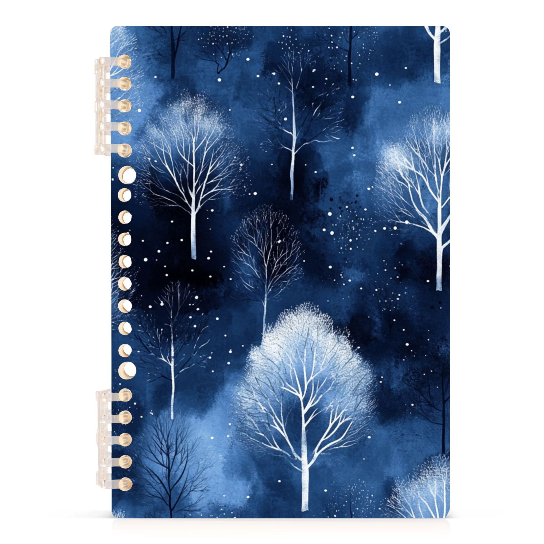 Ckdifva Winter Trees A5 Ring Binder Notebook Journey Note Diary College ...