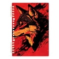 Ckdifva Wolf Face Red A5 Ring Binder Notebook Journey Note Diary ...