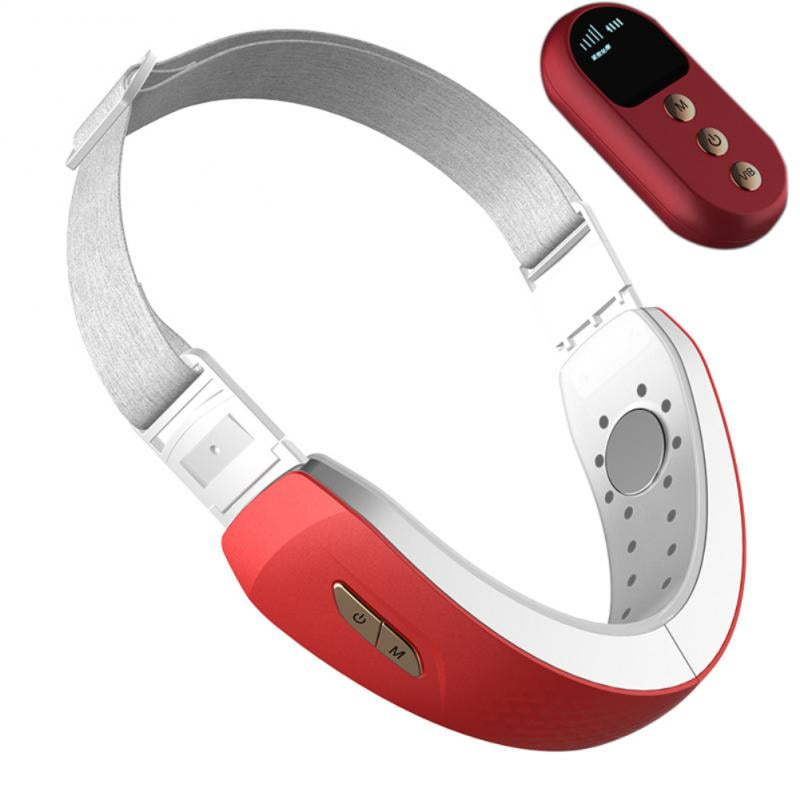 CkeyiN EMS V Face Simming Belt Chin Cheek Lifting Massager LED Photon ...