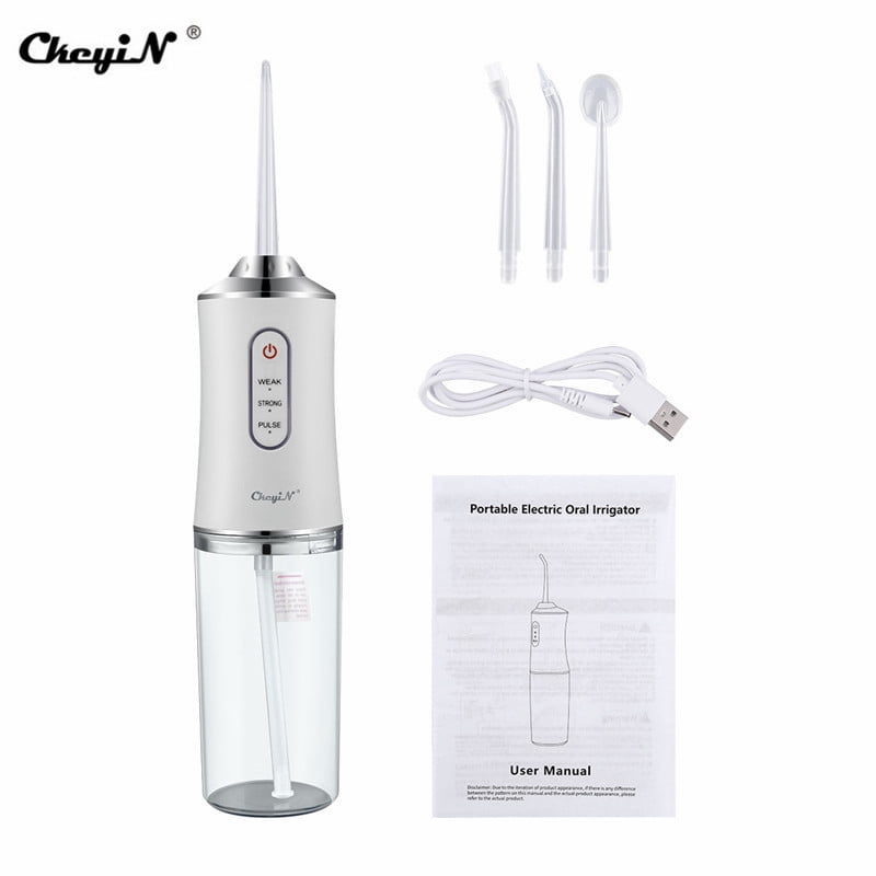 Ckeyin portable dental flosser rechargeable oral irrigator water jet ...