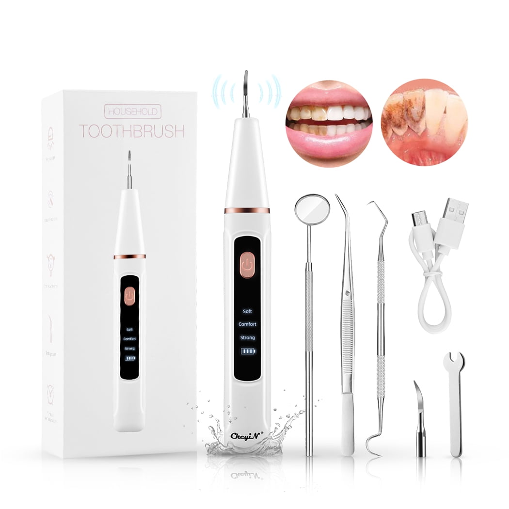 Ckeyin ultrasonic dental scaler electric sonic tartar eliminator plaque ...