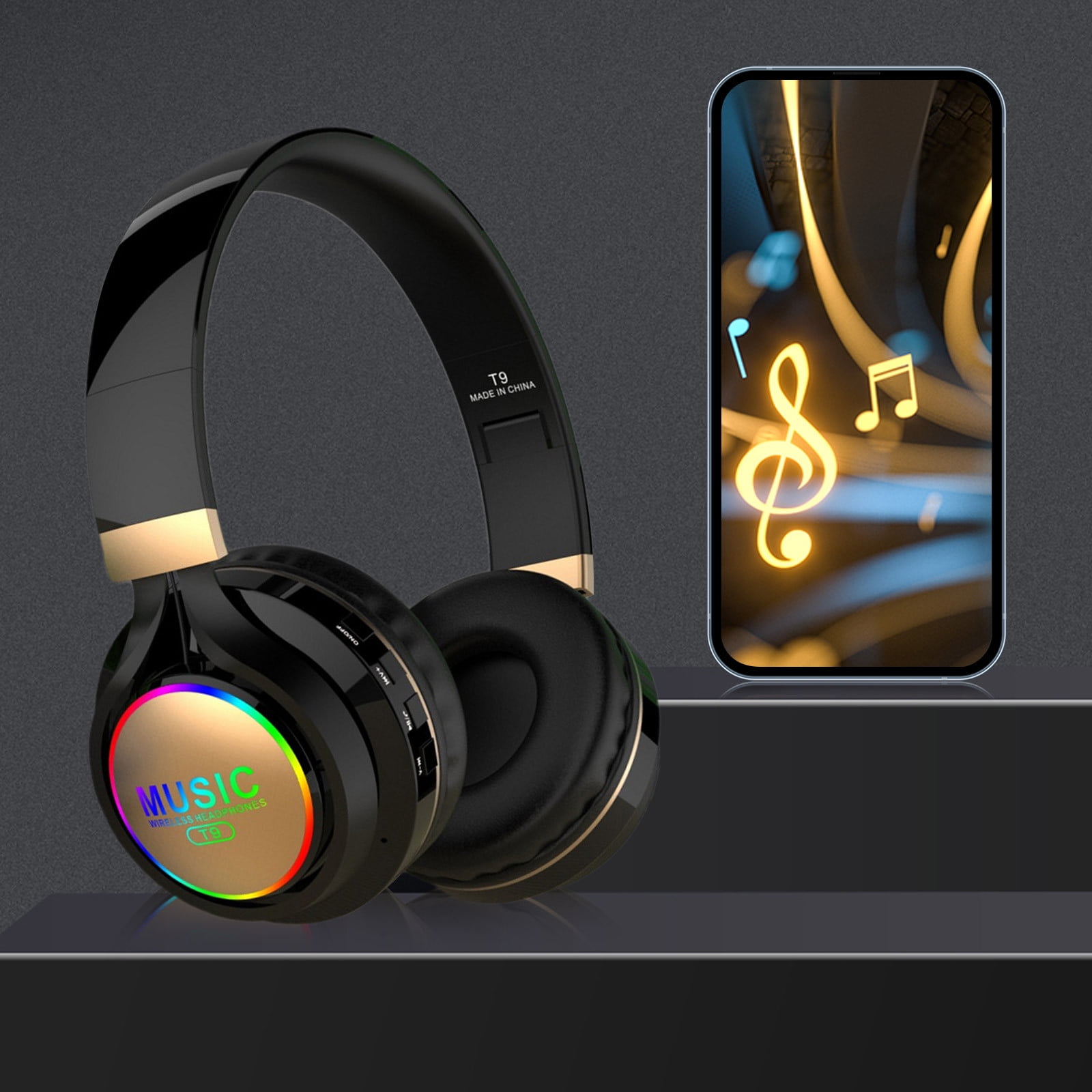 Ckraxd 20-24 Hour Battery Life Bluetooth Headphones, HiFi Noise ...