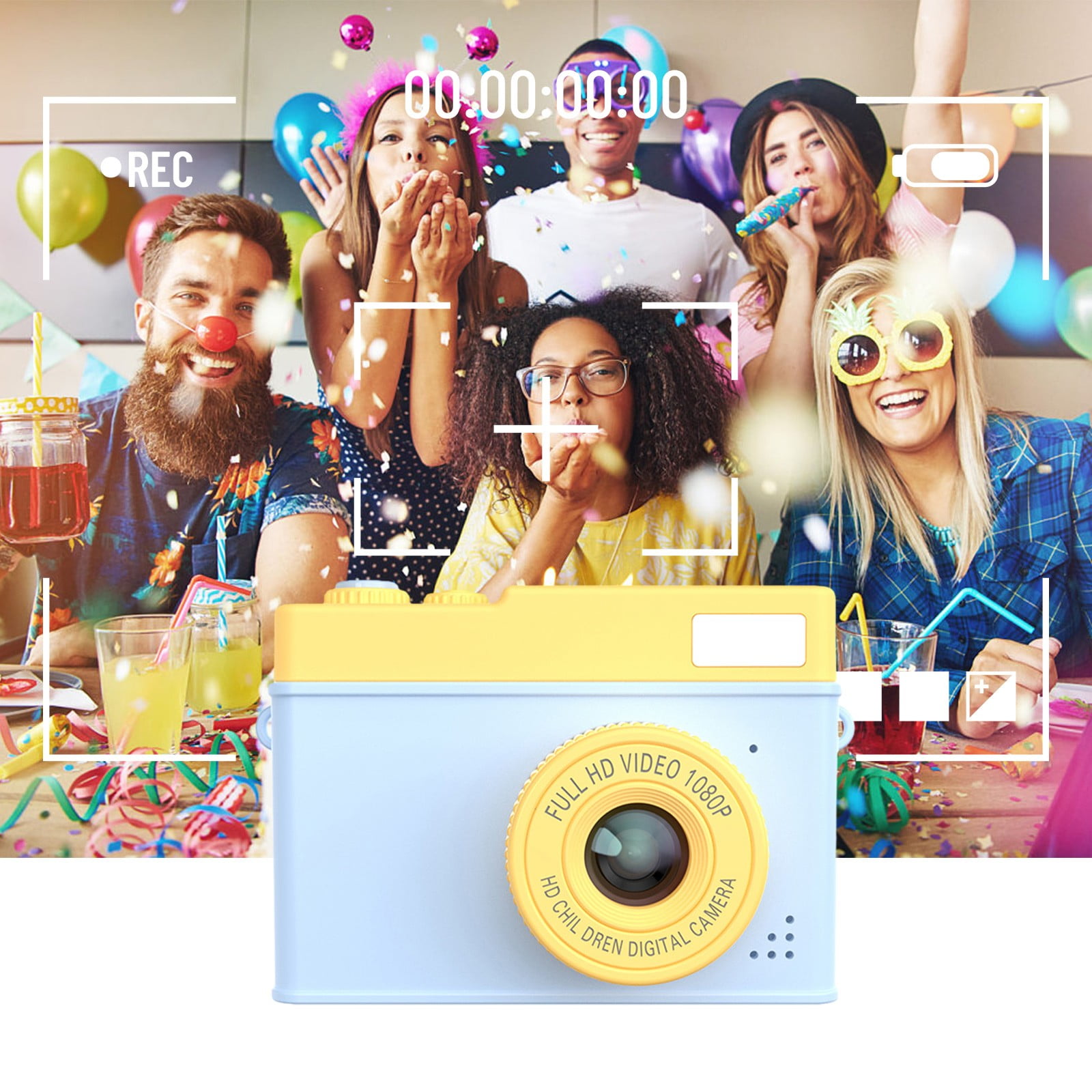 Ckraxd 20-Inch Screen Kids' Digital Camera with HD 1080P, 20MP, Dual ...