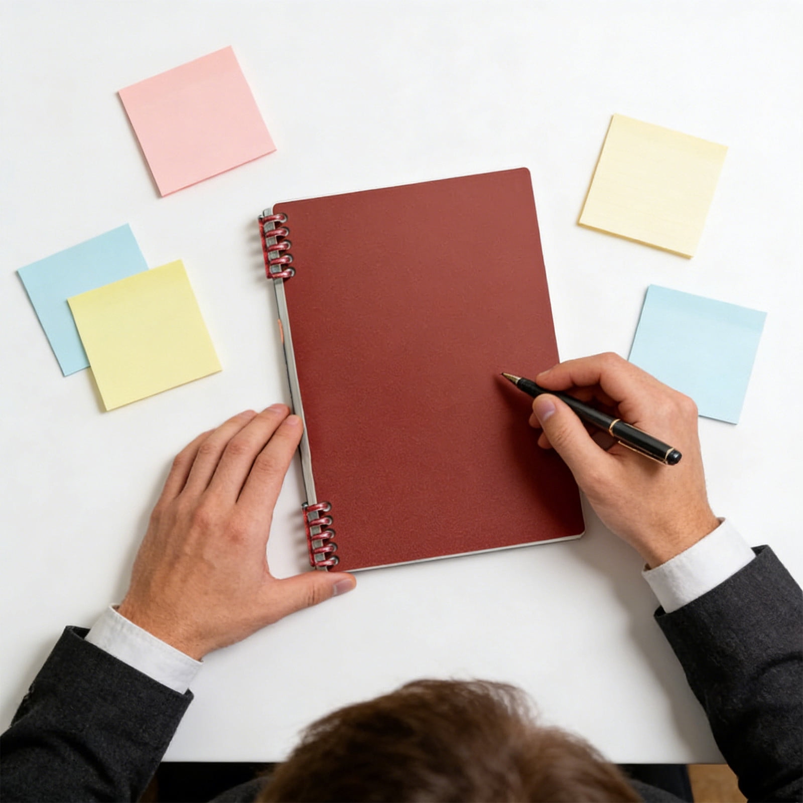 Ckraxd A4 Ring-Bound Notebook, Detachable Loose Leaf Diary, Blank ...