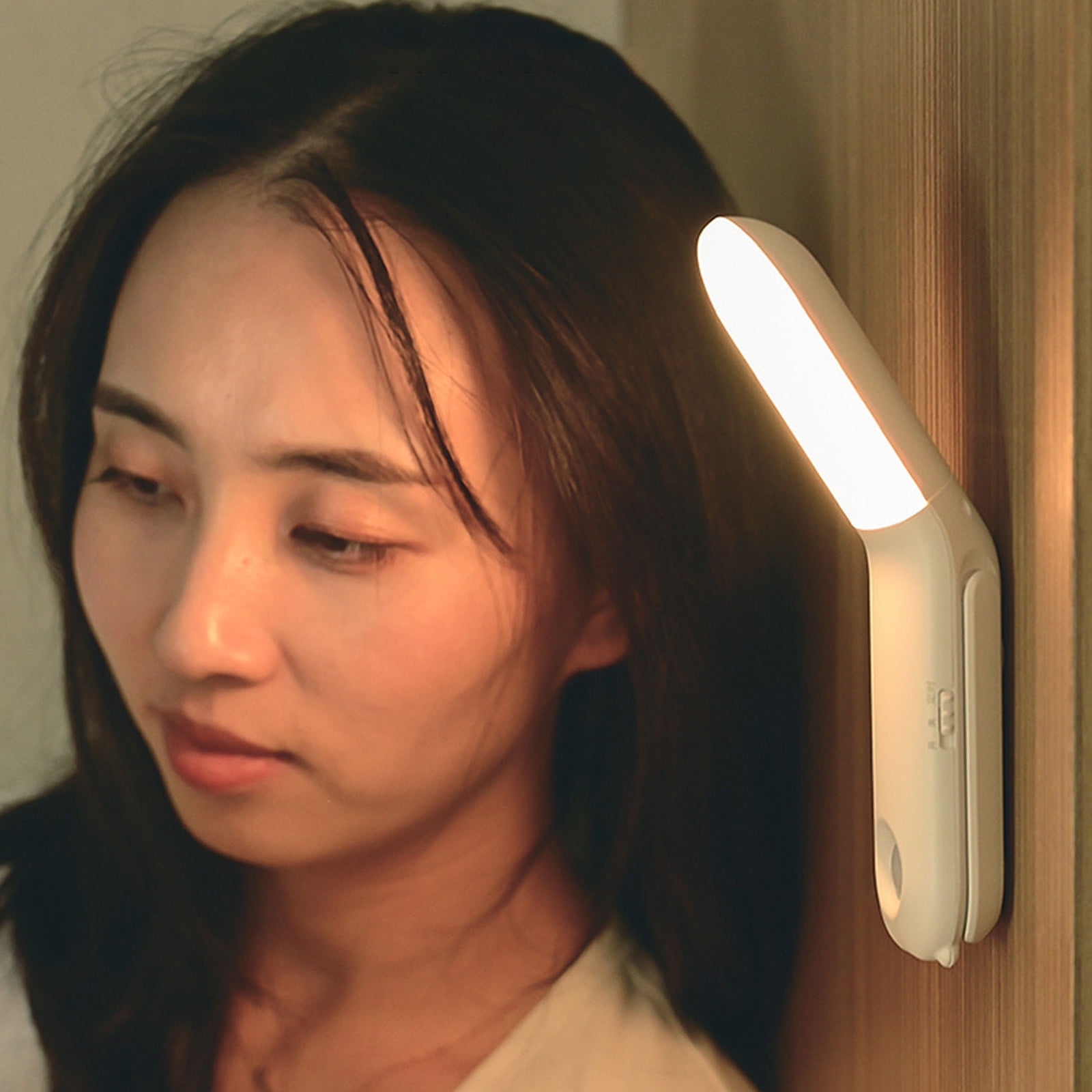 Ckraxd Battery Operated Wall Light, LED Wall Sconce with 270掳Rotate ...